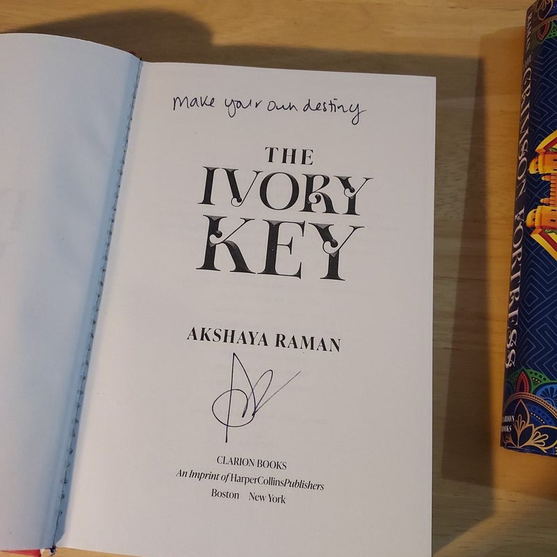 The Ivory Key & The Crimson Fortress Duology by Akshaya Raman ...