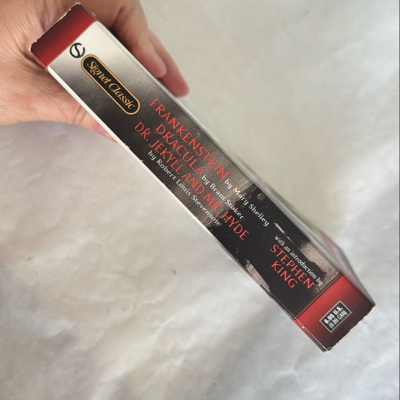 Frankenstein, Dracula, Dr. Jekyll and Mr. Hyde by Mary Shelley, Robert ...