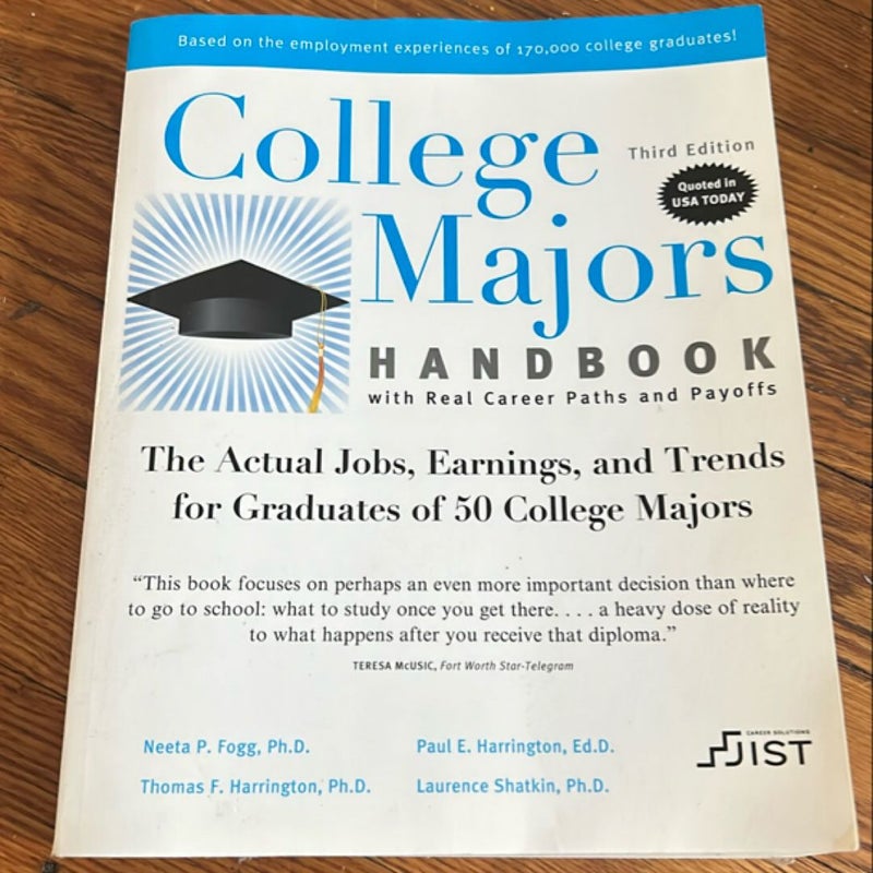 College Majors Handbook with Real Career Paths and Payoffs by Neeta P ...