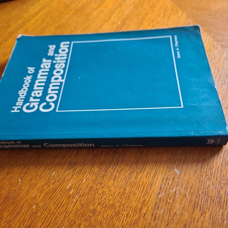 Handbook of Grammar and Composition by James A. Chapman, Paperback ...