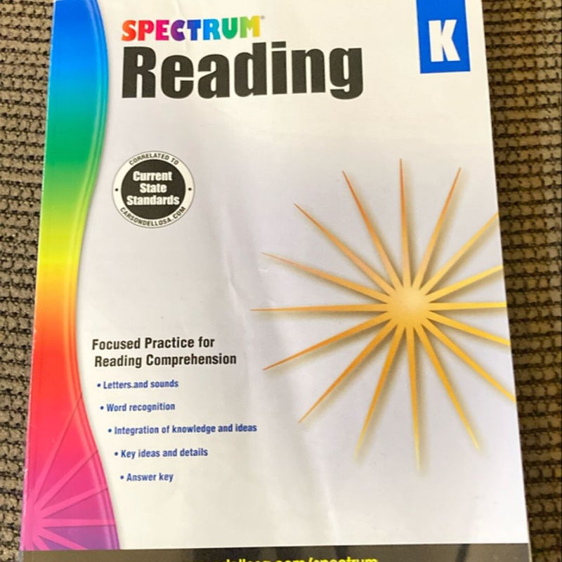 Spectrum Reading, Grade K by Spectrum