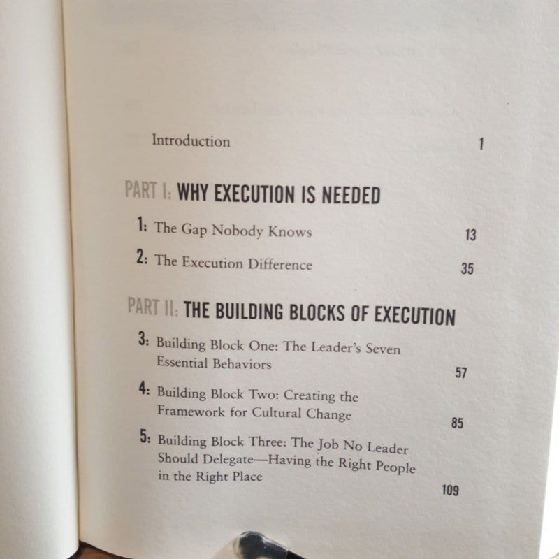 Execution by Larry Bossidy, Ram Charan