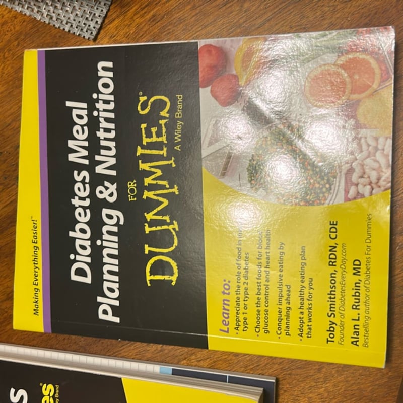 Diabetes Meal Planning and Nutrition for Dummies by Toby Smithson, Alan ...