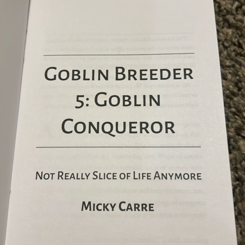 Goblin Breeder 5: Goblin Conqueror by Micky Carre