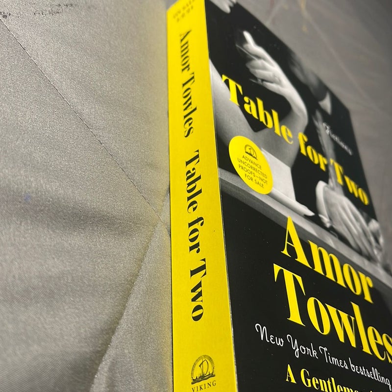 Table for Two ARC by Amor Towles, Paperback | Pangobooks