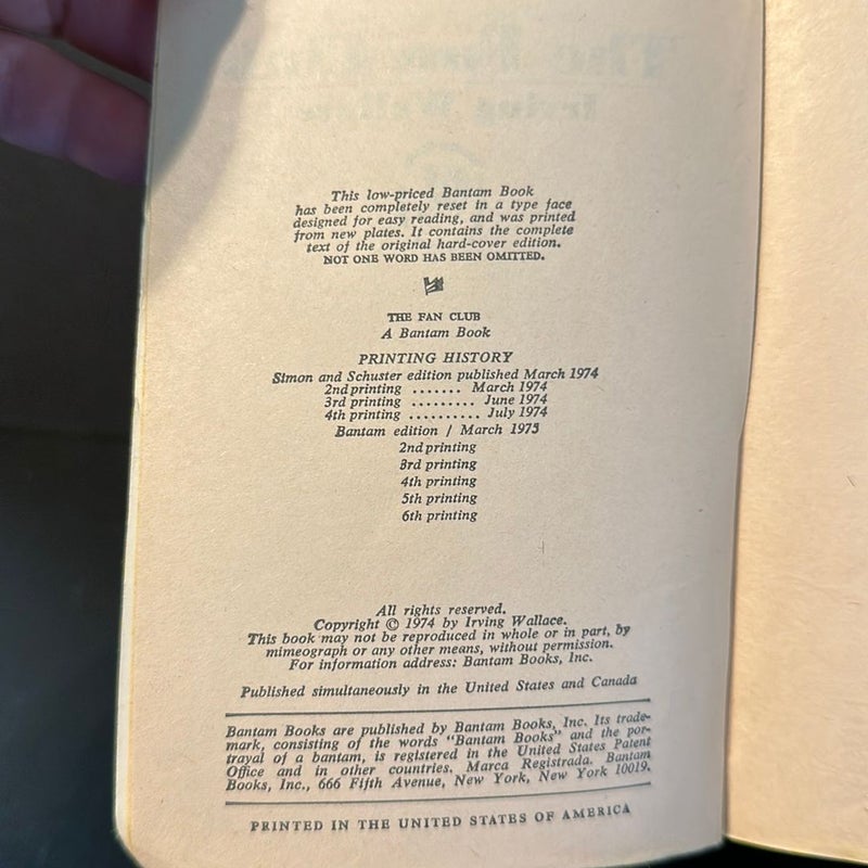 The Fan Club by Irving Wallace, Paperback | Pangobooks