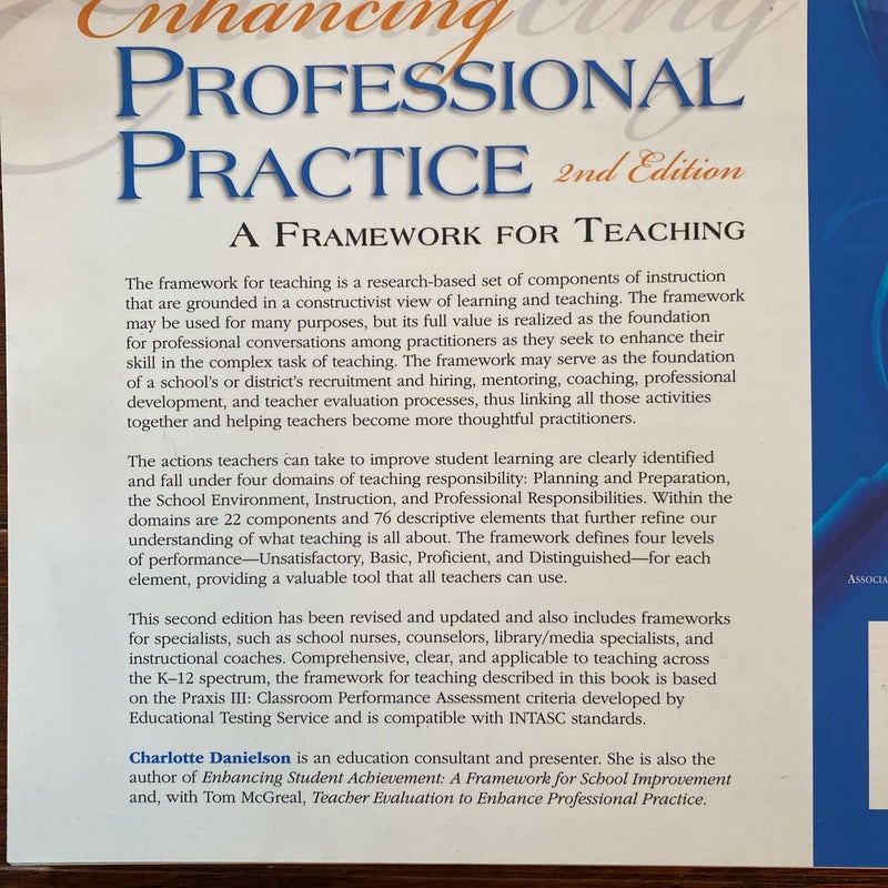 Enhancing Professional Practice by Charlotte Danielson, Paperback | Pangobooks