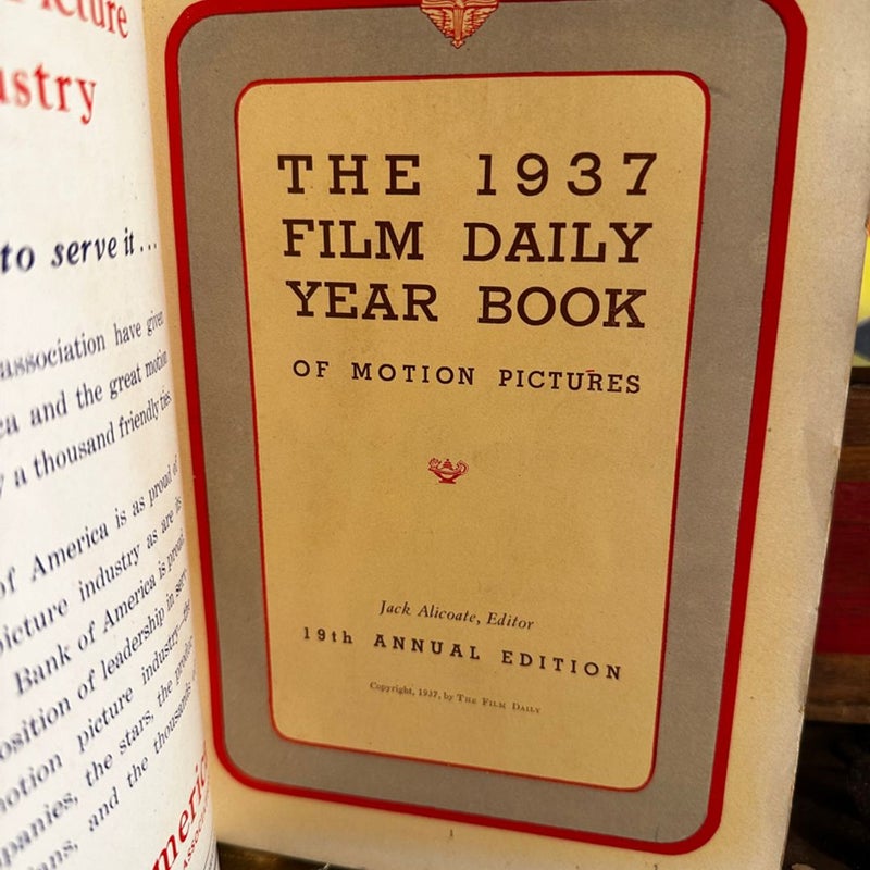 Vintage 1937 FILM DAILY YEAR BOOK~3 Stooges~Mickey Mouse~Spanky from ...