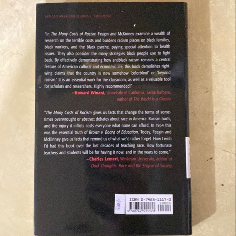 The Many Costs of Racism by Joe R. Feagin, Karyn D. McKinney