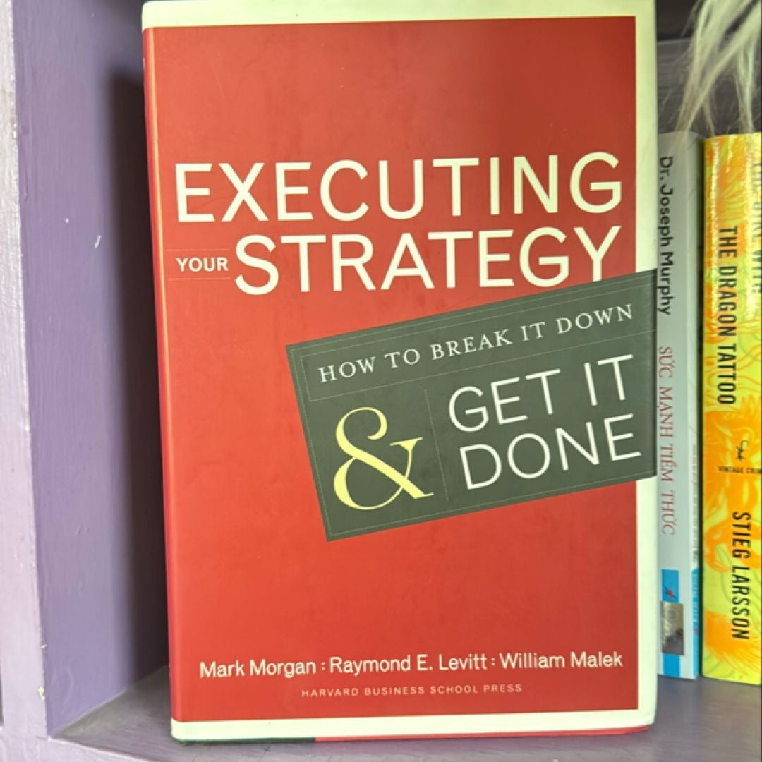Executing Your Strategy by Mark Morgan, Raymond Elliot Levitt, William ...