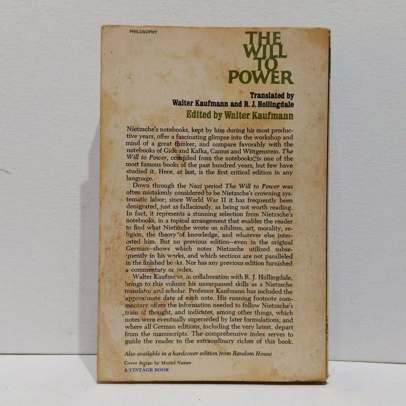 The Will To Power by Friedrich Nietzsche , Paperback | Pangobooks