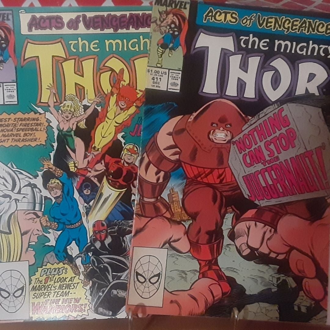 Thor 411,412 1st New Warriors appearance by Tom Defalco, Ron Frenz, Joe ...