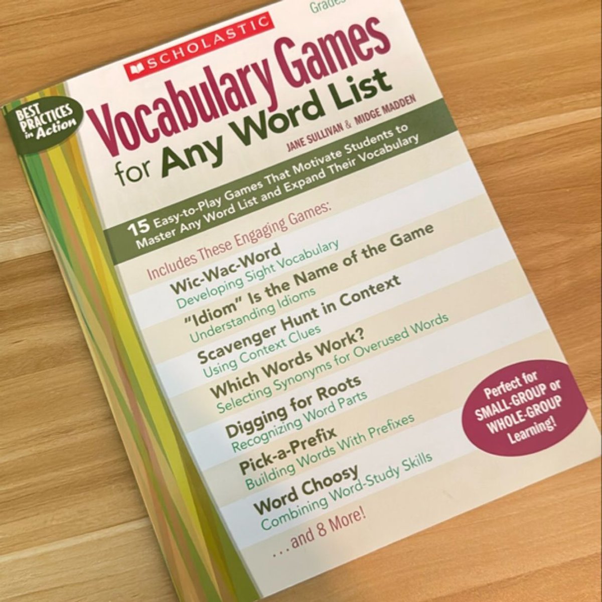 Vocabulary Games for Any Word List by Jane Sullivan, Midge Madden