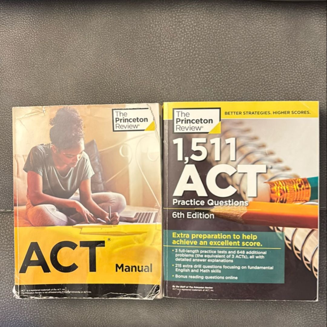 ACT Manual + 1,511 ACT Practice Questions BUNDLE by The Princeton ...
