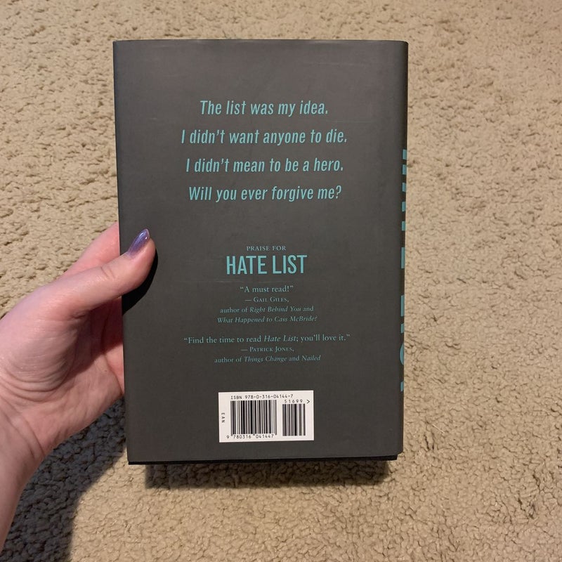 Hate List by Jennifer Brown, Hardcover | Pangobooks