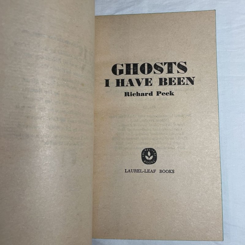 Ghosts I Have Been by Richard Peck, Paperback | Pangobooks
