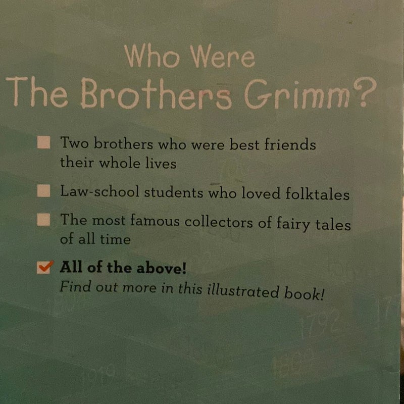 Who Were the Brothers Grimm? by Avery Reed, Paperback | Pangobooks