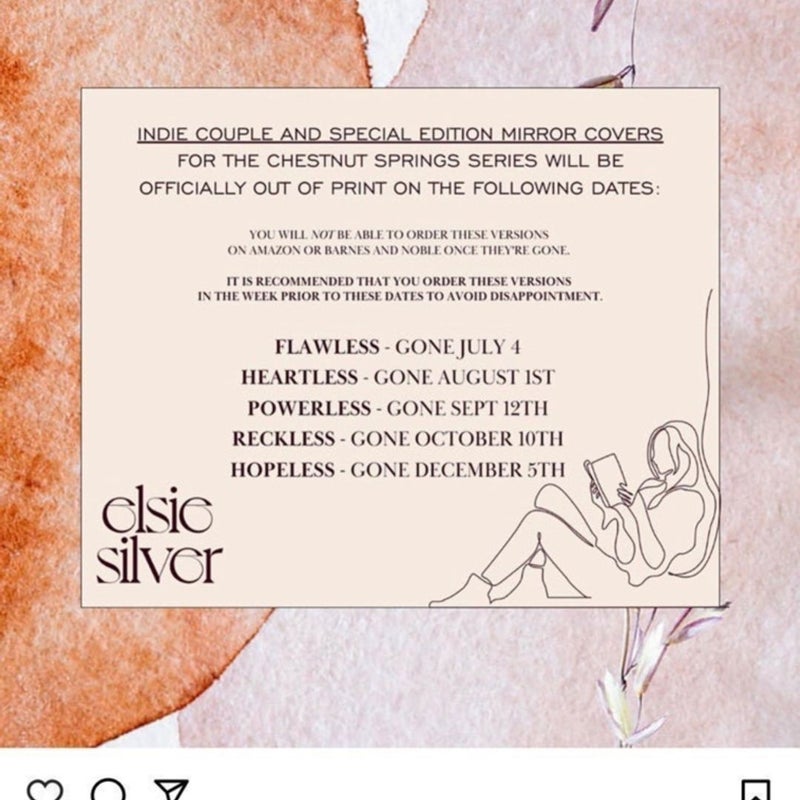 Chestnut springs set oop special mirror edition Elsie silver by Elsie silver , Paperback ...