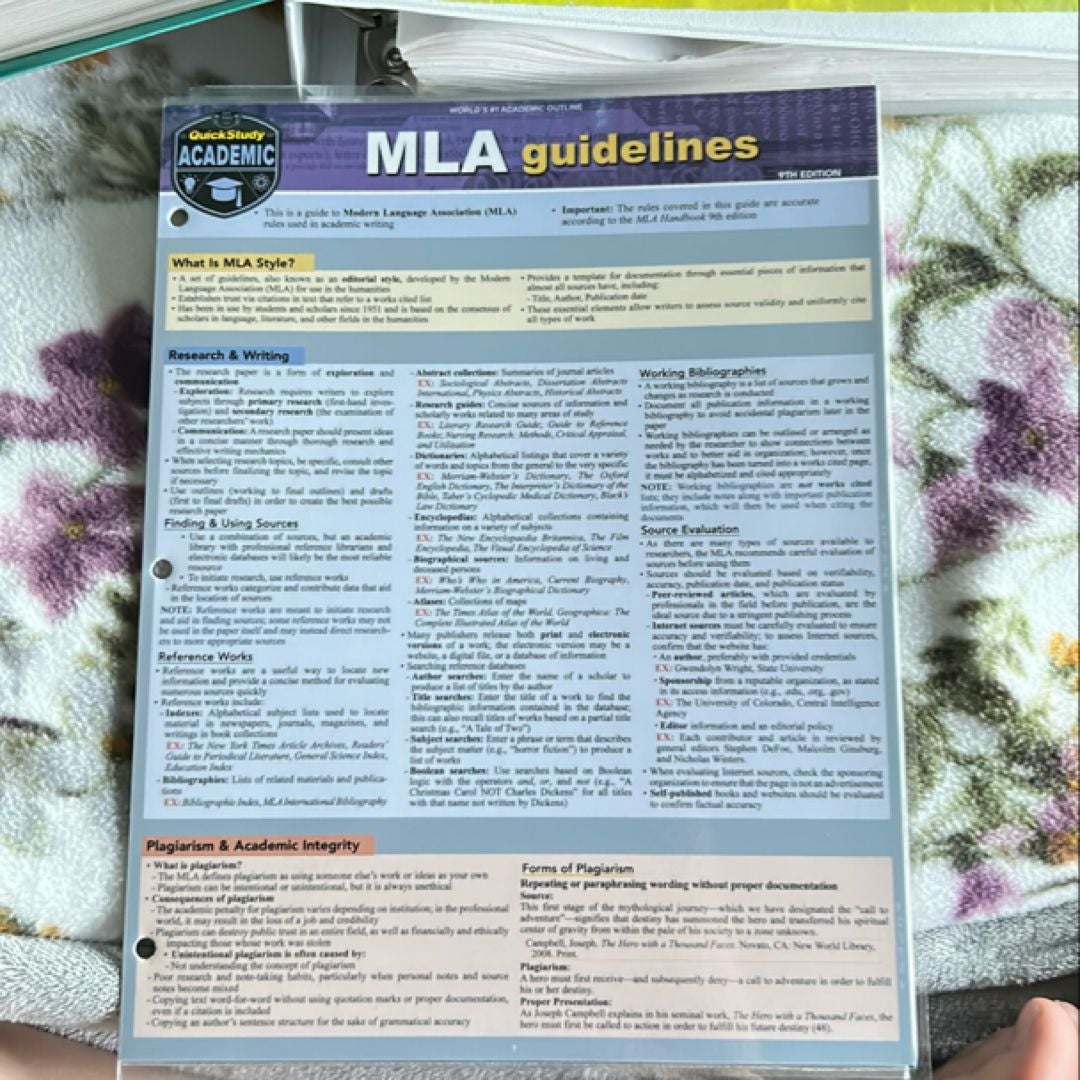 MLA Guidelines - 9th Edition by Kaitlyn McNamee MA