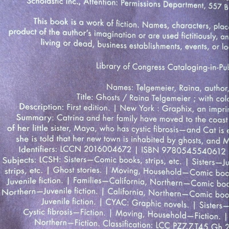 Ghosts by Raina Telgemeier