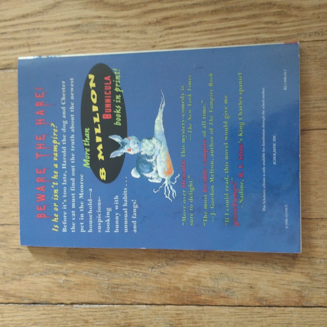 Bunnicula - Rabbit Tale of Mystery by Deborah and James Howe, Paperback ...