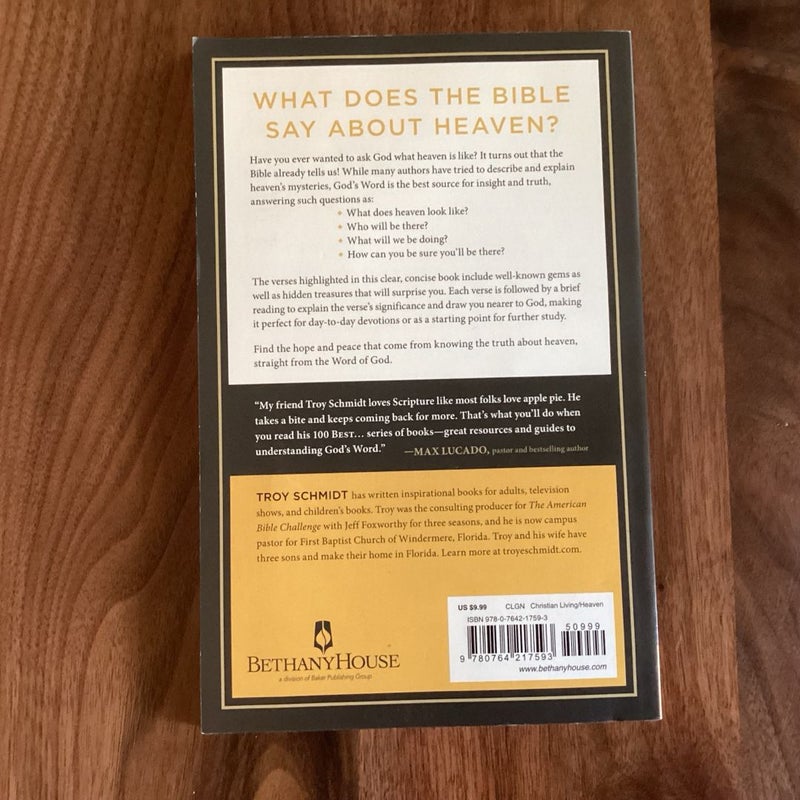 The 100 Best Bible Verses on Heaven by Troy Schmidt