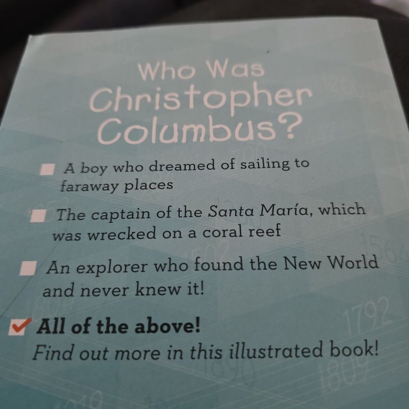 Who Was Christopher Columbus? by Bonnie Bader, Who HQ