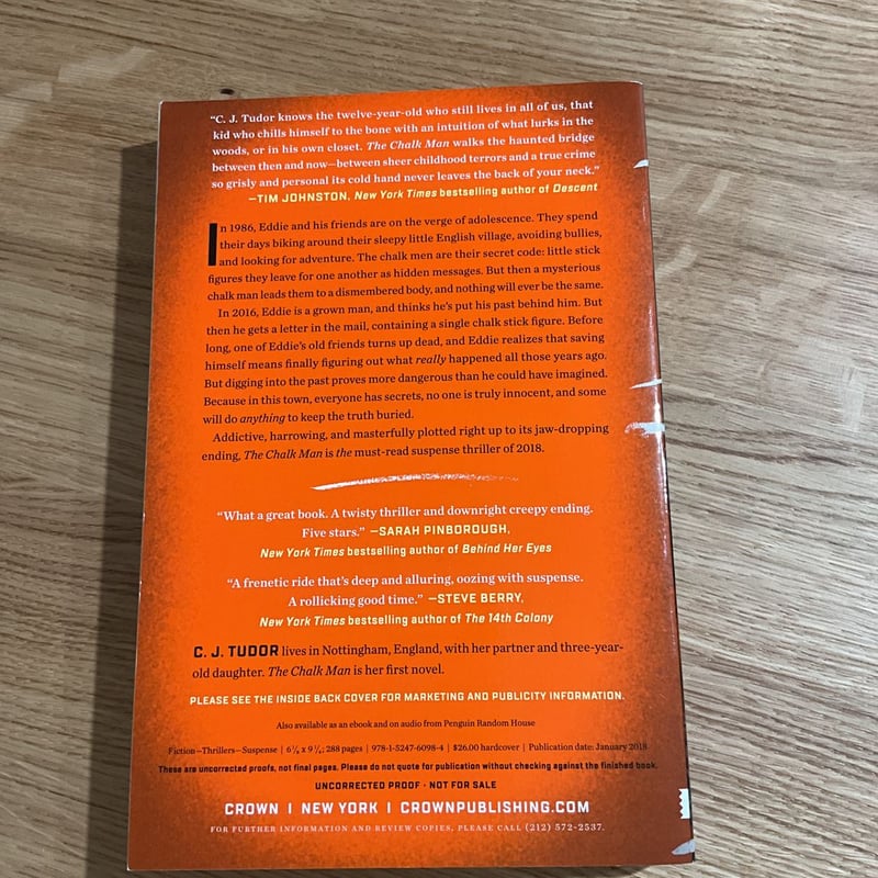 (ARC) The Chalk Man by C.J. Tudor, Paperback | Pangobooks