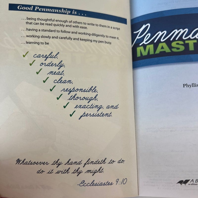 Abeka 4th Grade Penmanship Mastery 1 by A Beka Book , Paperback ...