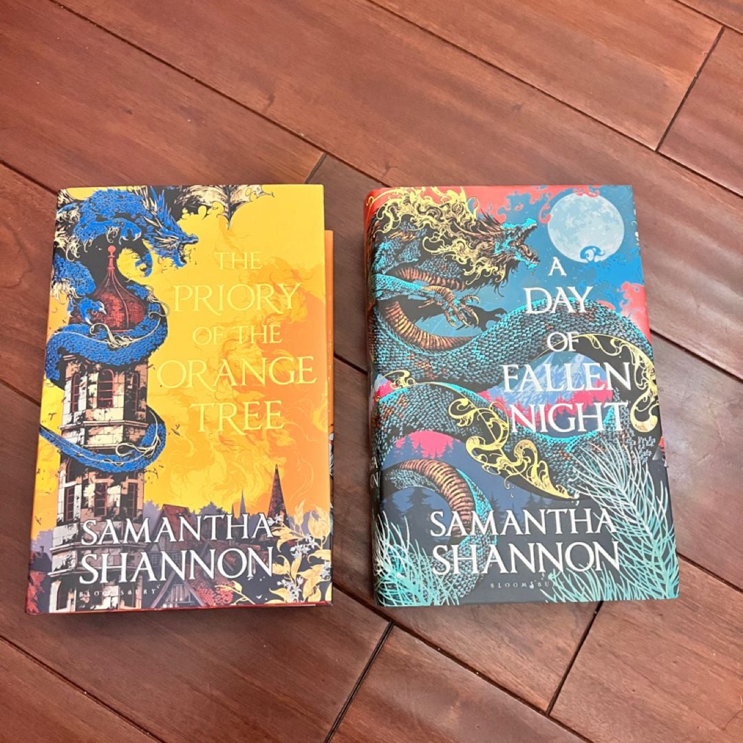 The priory of the orange tree and a day of fallen night by Samantha ...