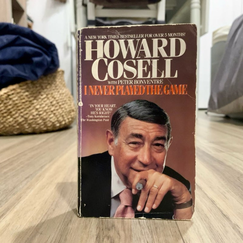 I Never Played the Game by Howard Cosell; Peter Bonventre, Paperback ...