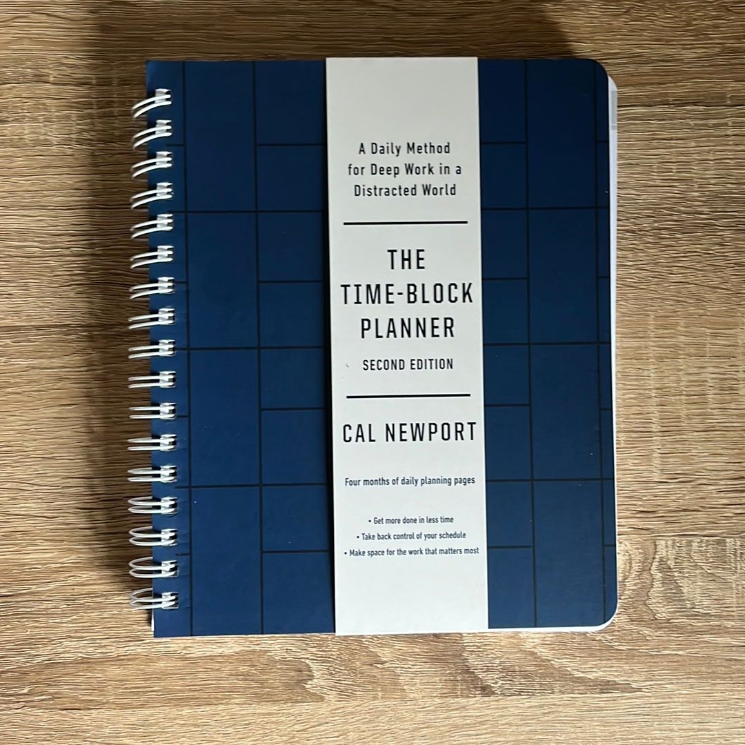 The Time Block Planner by Cal Newport, Hardcover | Pangobooks