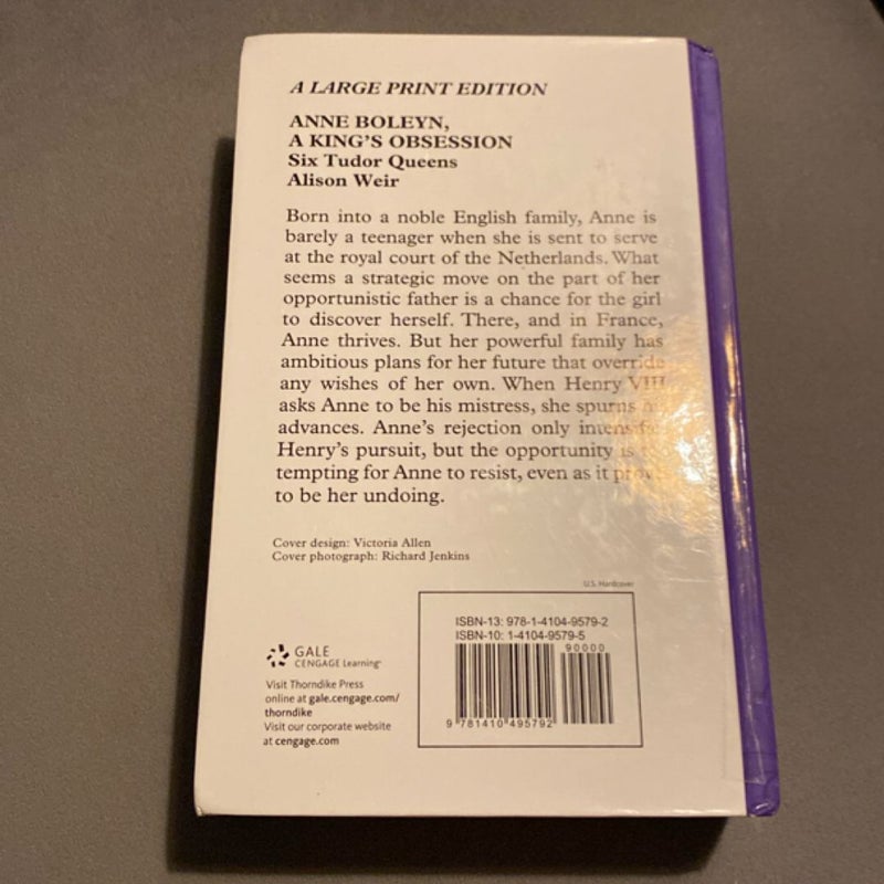 Anne Boleyn, a King's Obsession by Alison Weir
