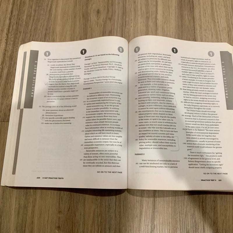 6 SAT Practice Tests by Philip Geer, Paperback | Pangobooks