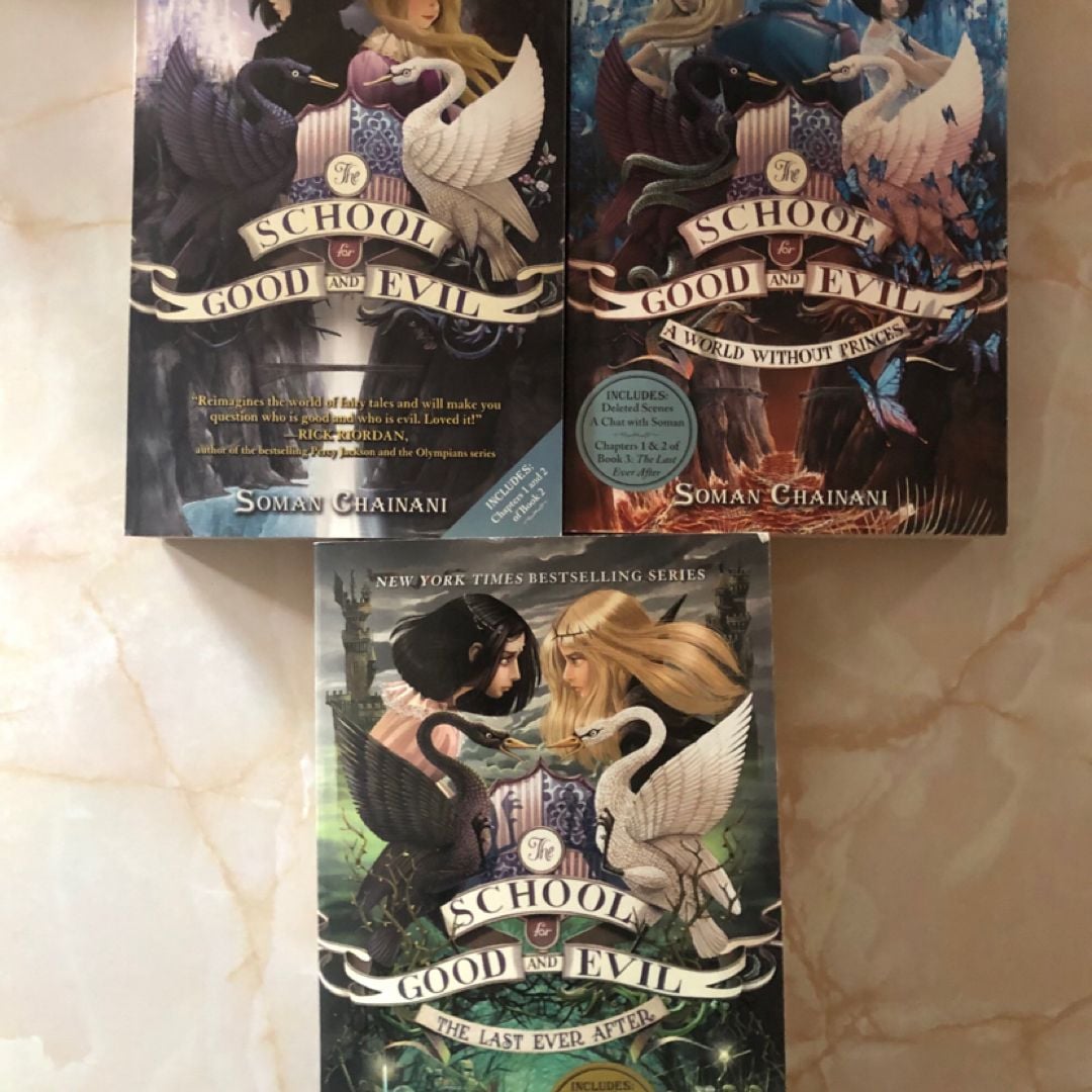 The School for Good and Evil Books 1,2,3 by Soman Chainani, Paperback ...