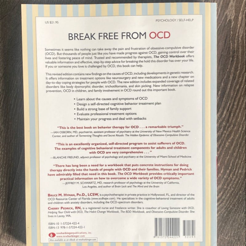 The OCD Workbook by Bruce M. Hyman, Cherry Pedrick