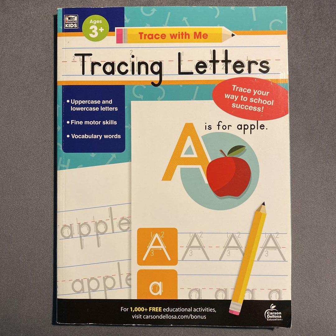 Trace with Me Tracing Letters by Thinking Kids