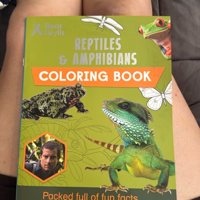Reptiles & Amphibians Coloring Book by Bear Grylls