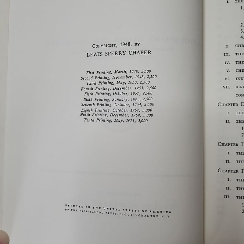 Systematic Theology 8 vol. set by Lewis Sperry Chafer, Hardcover ...