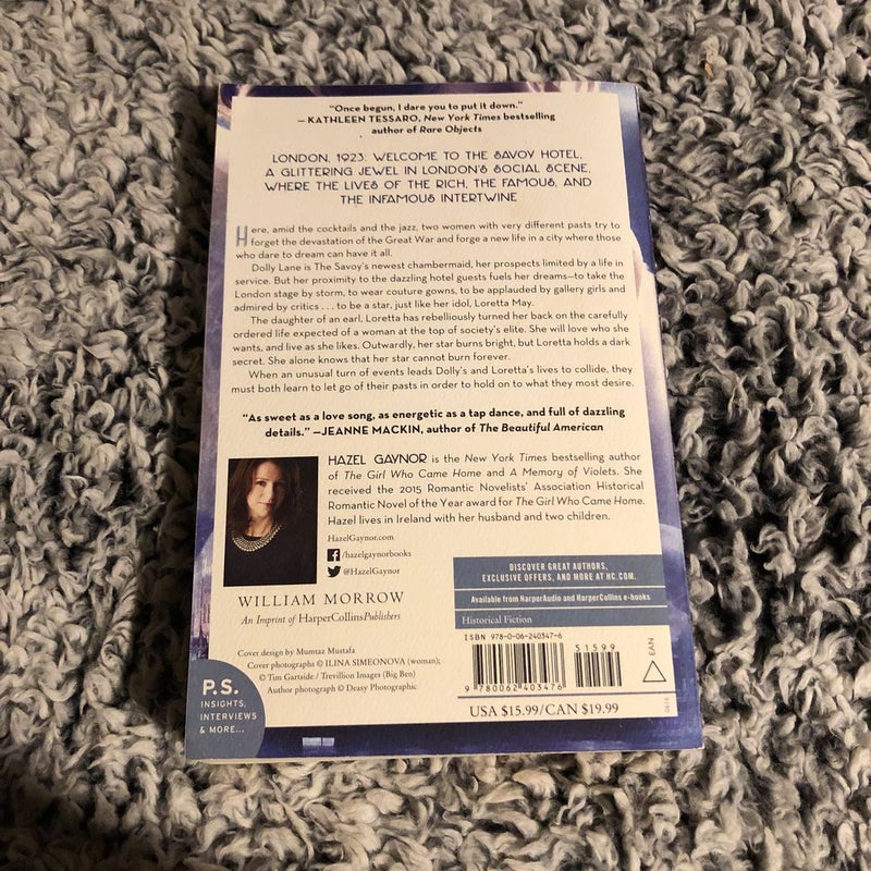 The Girl from the Savoy by Hazel Gaynor, Paperback | Pangobooks