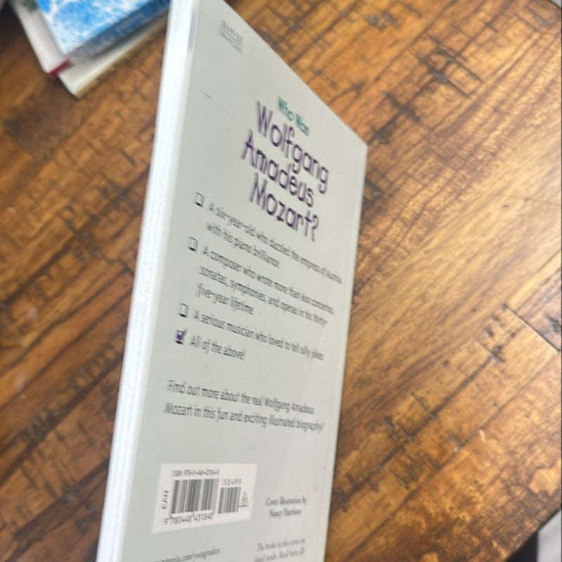 Who Was Wolfgang Amadeus Mozart? by Yona Zeldis McDonough, Who HQ