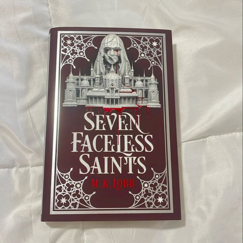 Seven Faceless Saints (Fairyloot edition) by M. K. Lobb, Hardcover ...