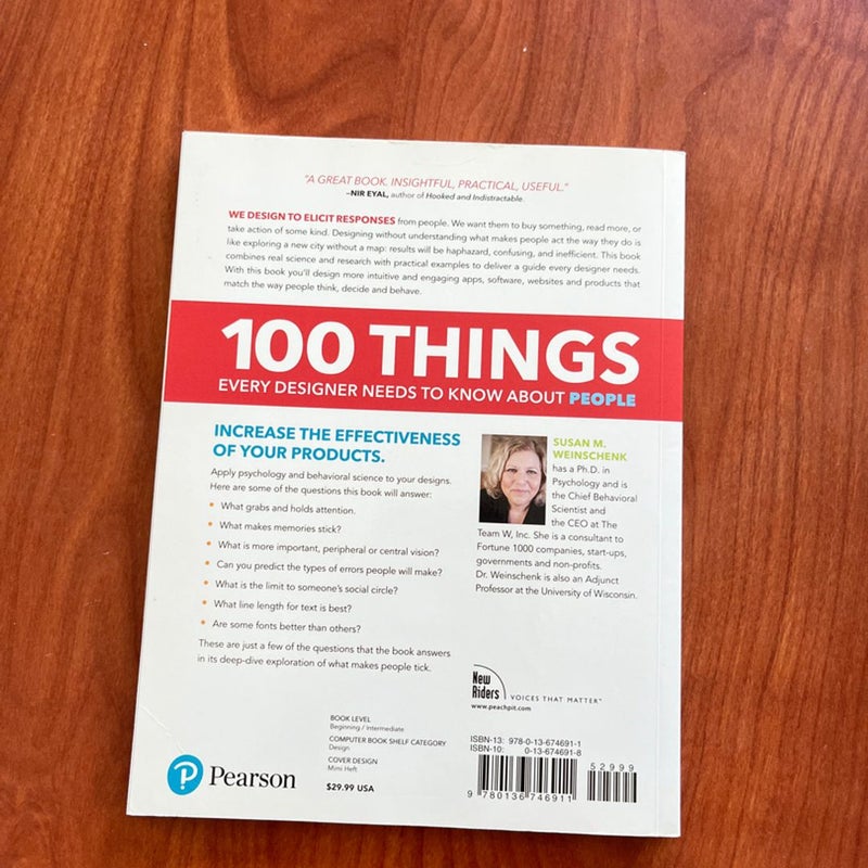 100 Things Every Designer Needs to Know about People by Susan ...