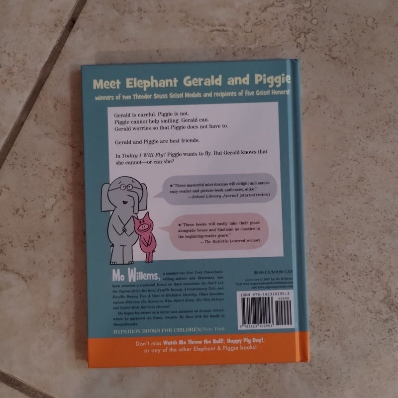Today I Will Fly! (an Elephant and Piggie Book) by Mo Willems