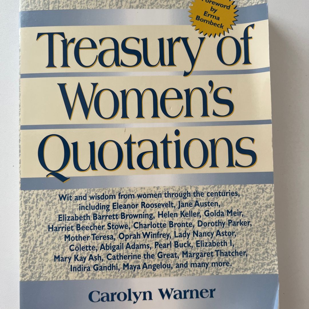 Treasury of Womens Quotes by Carolyn Warner