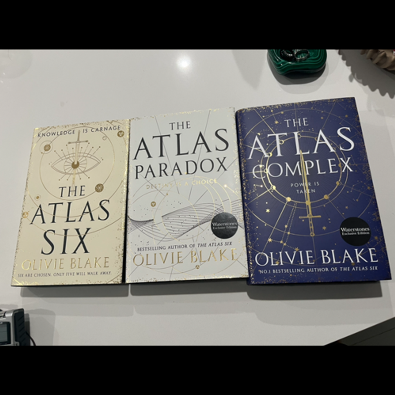 Atlas Six Trilogy Special Editions Sprayed Edges by Olivie Blake ...