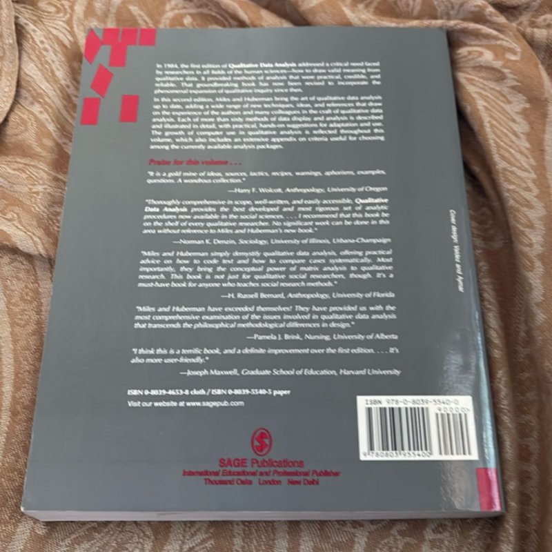 Qualitative Data Analysis by Matthew B. Miles, A. Michael Huberman