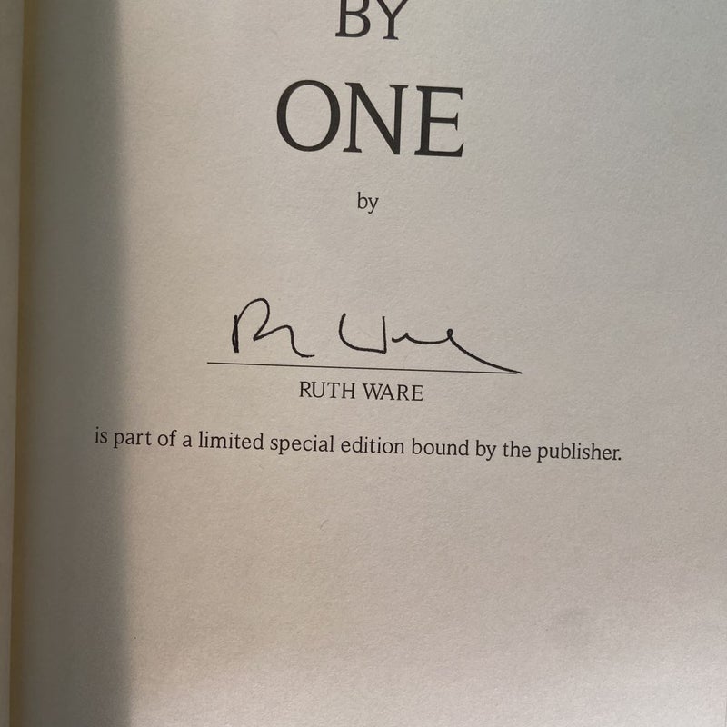 One By One—SIGNED COPY by Ruth Ware, Hardcover | Pangobooks