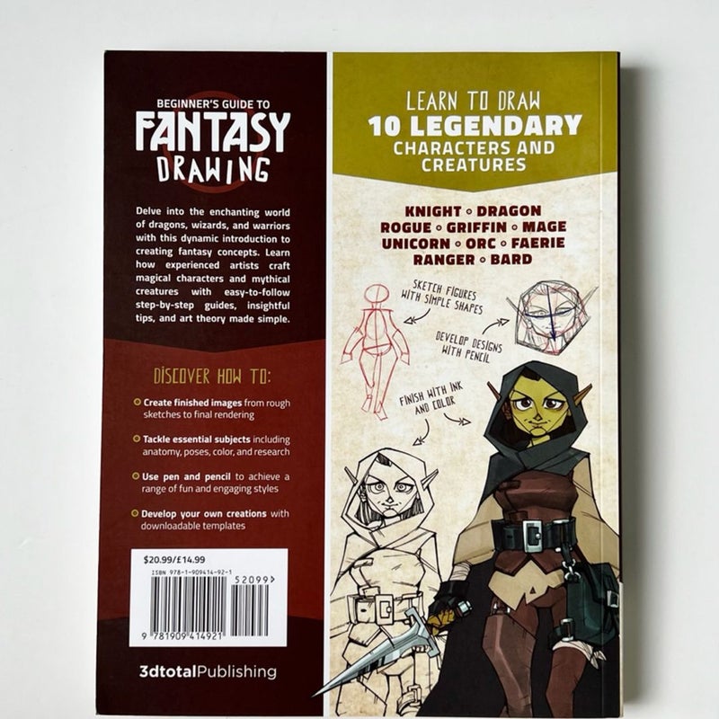 Beginner's Guide to Fantasy Drawing by 3dtotal Publishing, Paperback ...