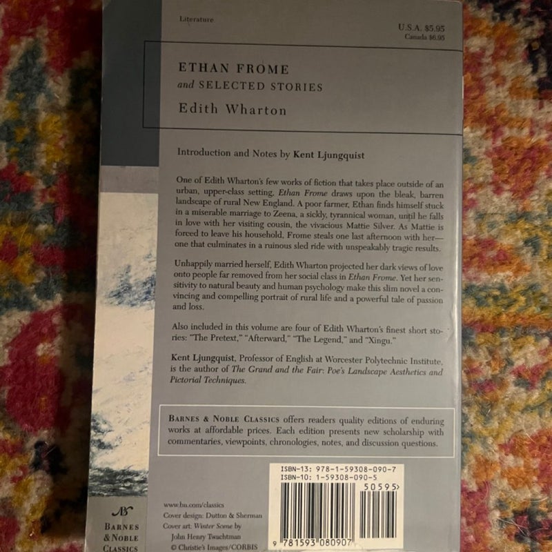 Ethan Frome and Selected Stories by Edith Warton, Kent Ljungquist